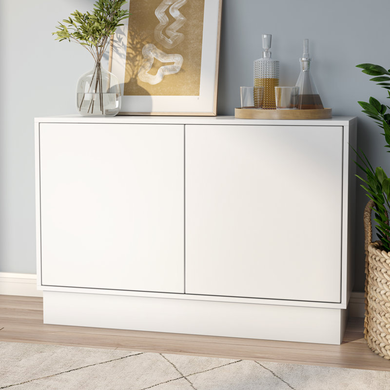 AllModern Carson Cabinet In High Gloss White | Wayfair